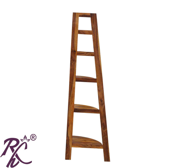 Solid Wood Large Folding Corner Shelf 5 - RAJ HANDICRAFT