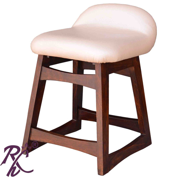 Solid Wood Small Bar Stool - RAJ HANDICRAFT