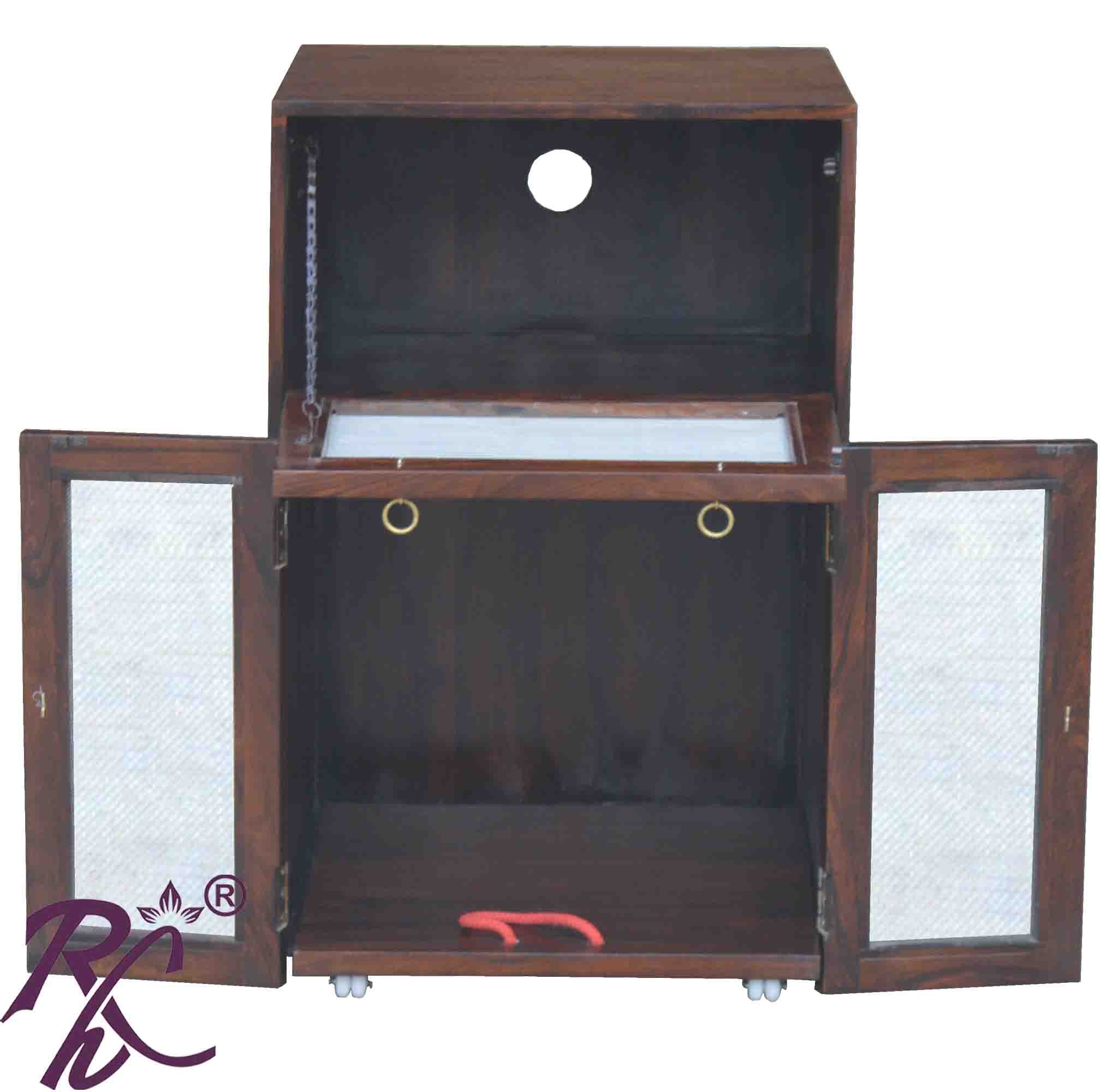 Solid Sheesham Wood Double Inverter Battery Box / Wooden Inverter Batt ...