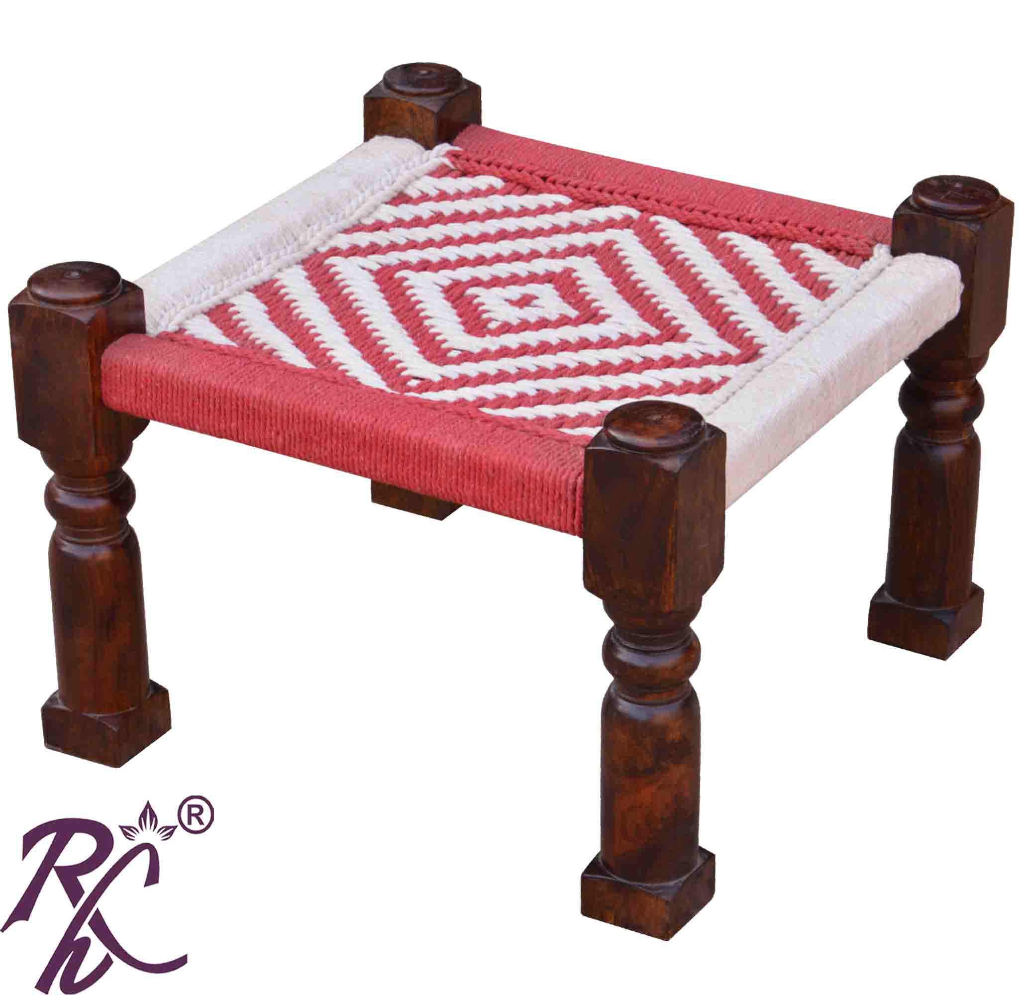 Solid Sheesham Wood Rajasthani Piddha / Wooden Rajasthani Chair - RAJ ...