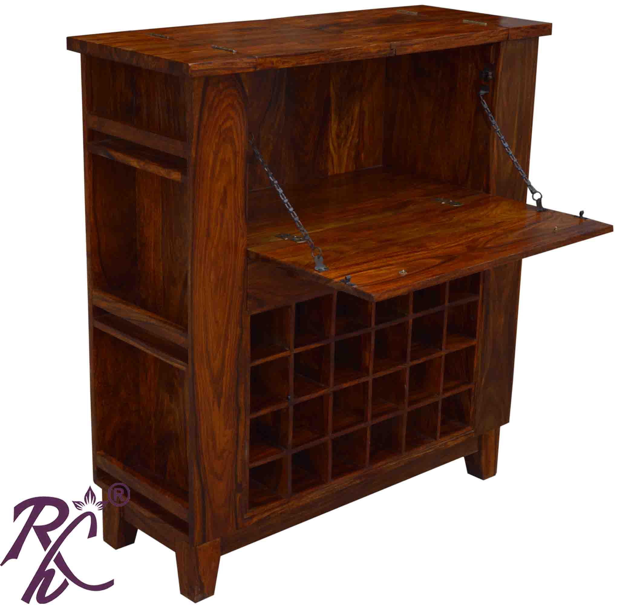 Solid Wood Durban Bar Unit - RAJ HANDICRAFT