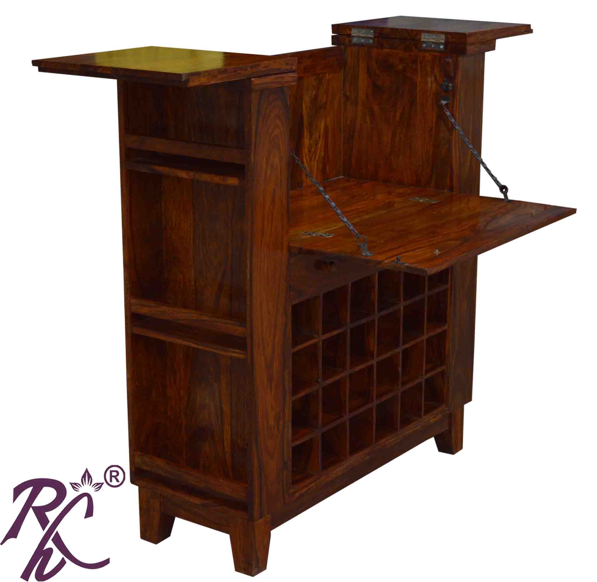 Solid Wood Durban Bar Unit - RAJ HANDICRAFT