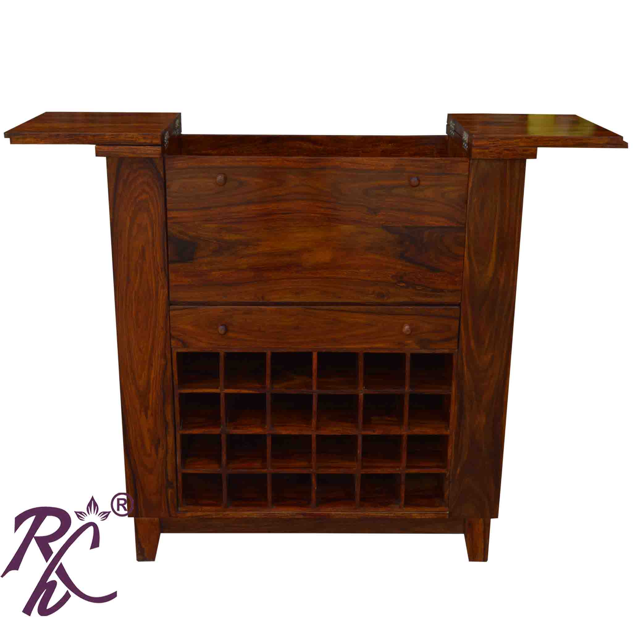 Solid Wood Durban Bar Unit - RAJ HANDICRAFT