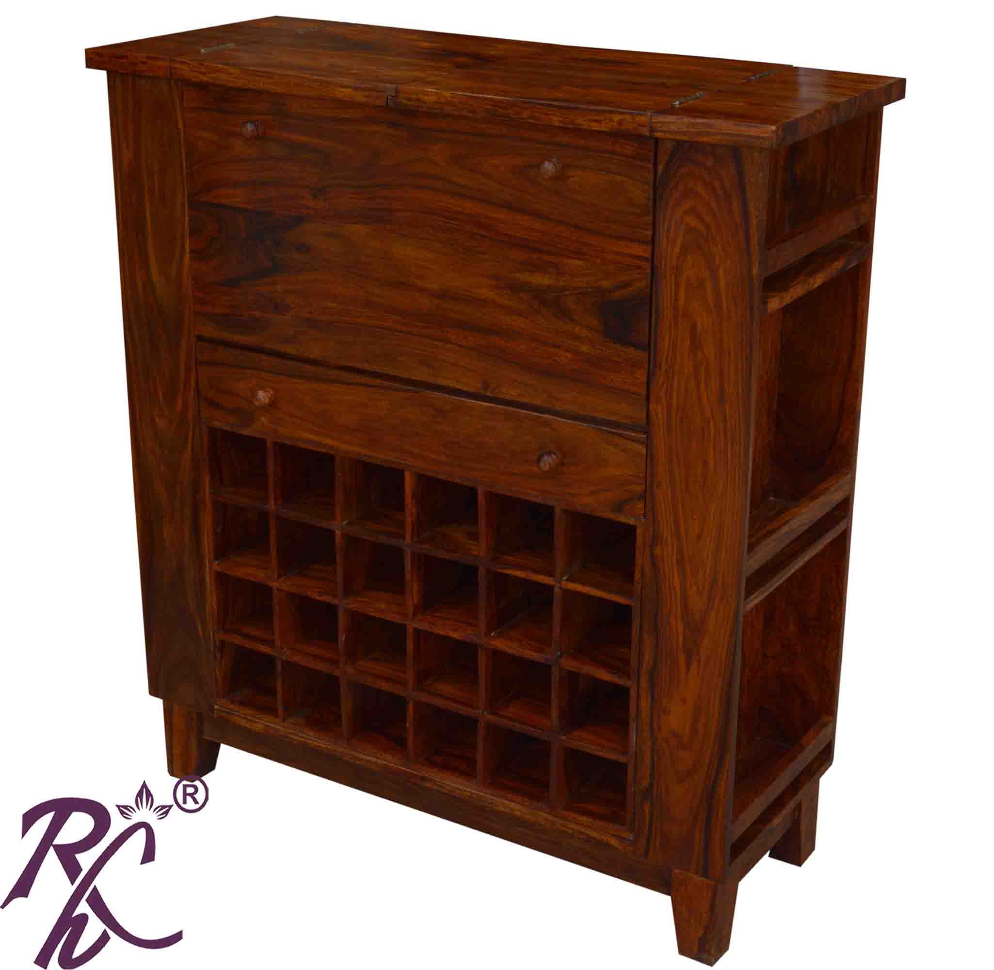 Solid Wood Durban Bar Unit - RAJ HANDICRAFT