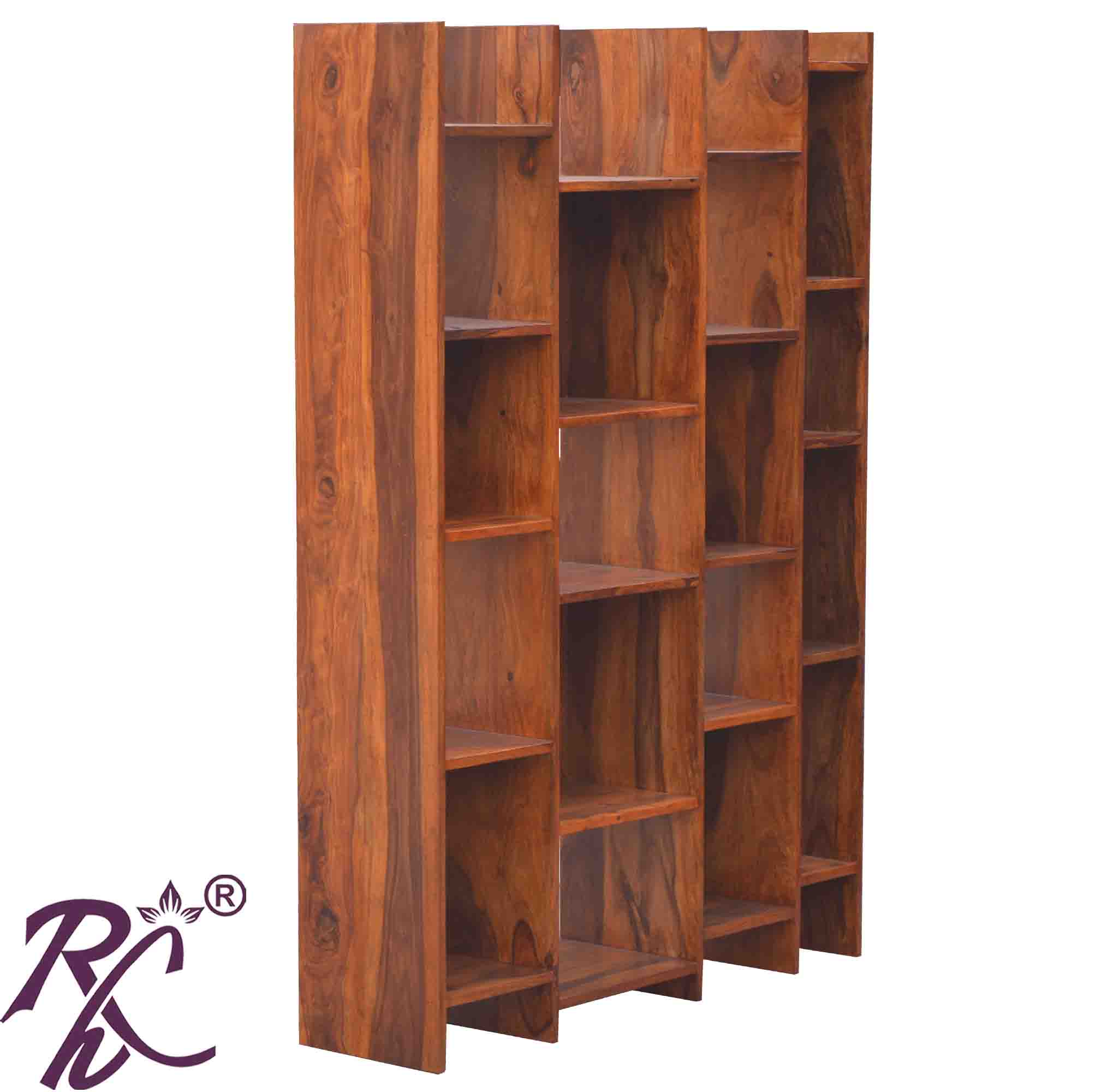 Solid Wood Open Book Shelf Large - RAJ HANDICRAFT