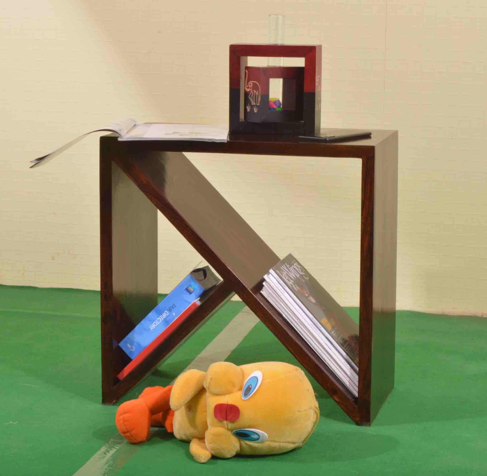 Solid Wood Small Open Book Shelf - RAJ HANDICRAFT