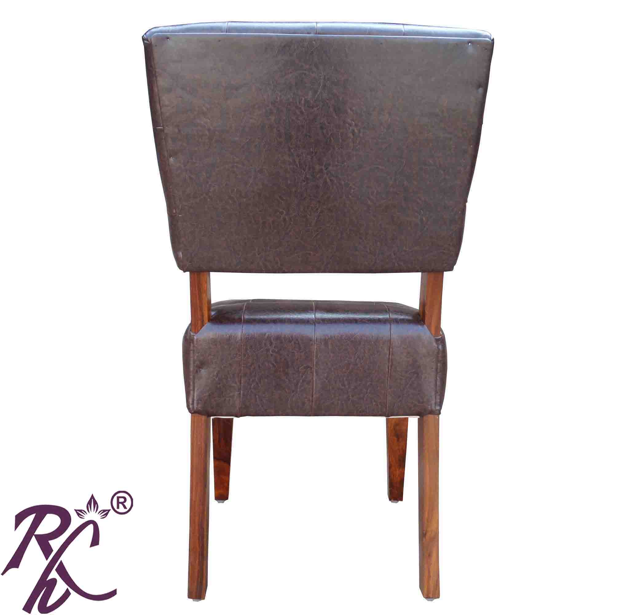 Wooden Hotel & Restaurant Leatherite Chair - RAJ HANDICRAFT
