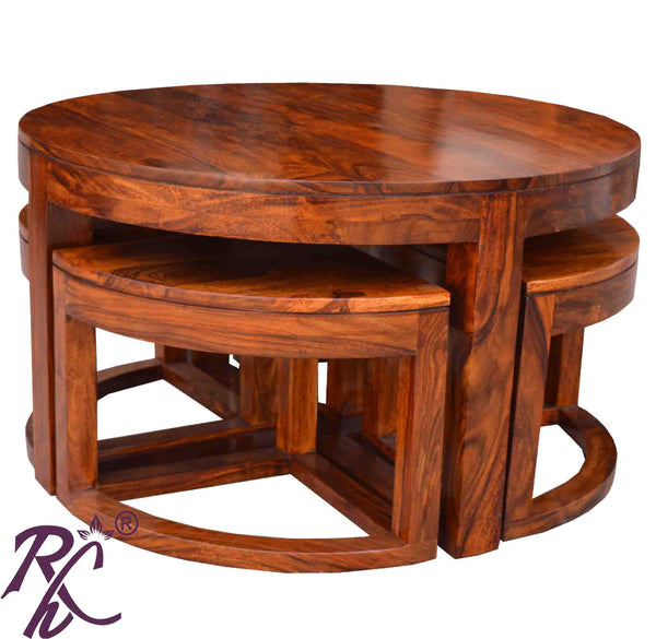 Solid Wood Adjustable Centre Table - RAJ HANDICRAFT