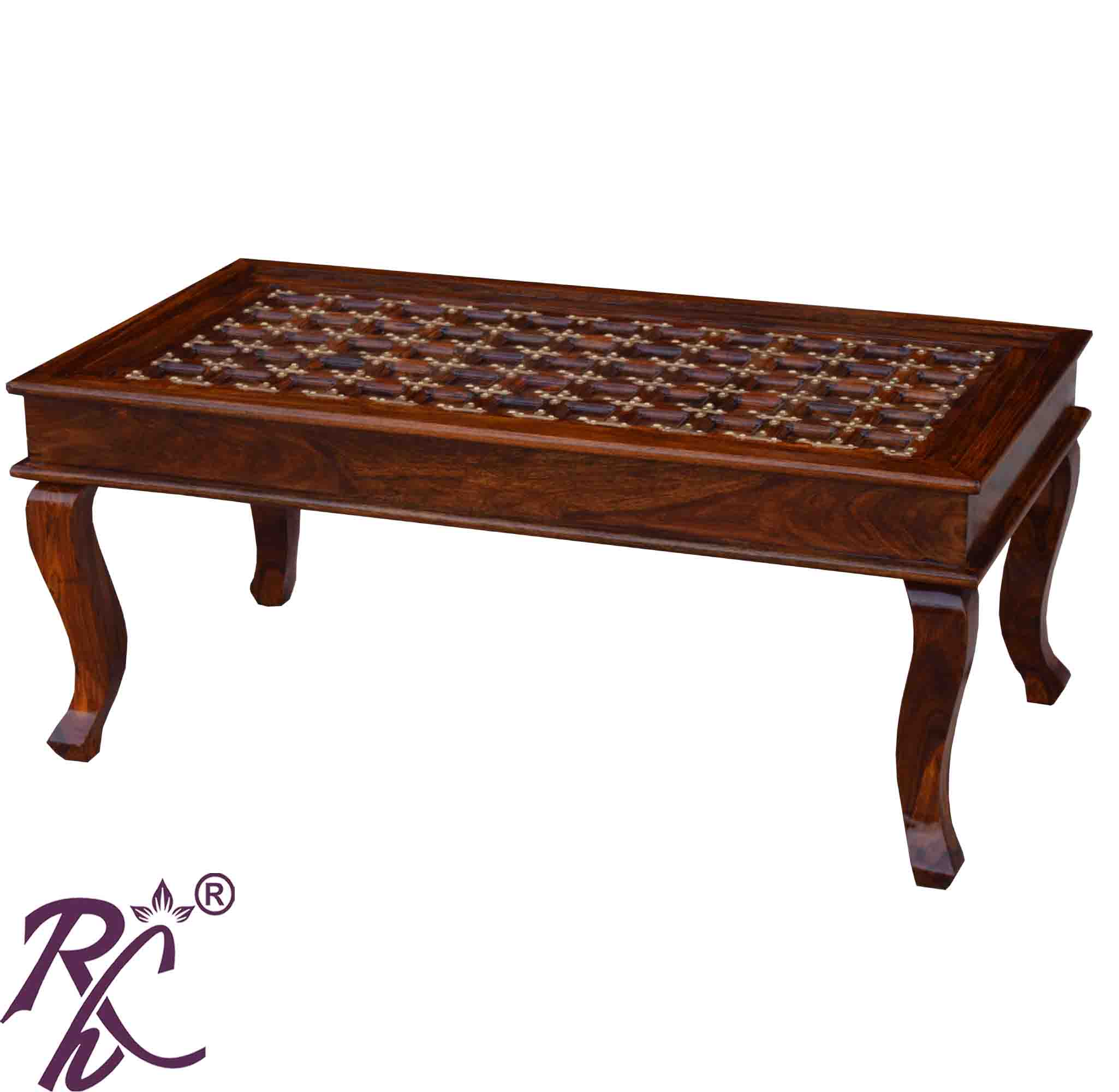 Solid Wood Center Table L+T Design - RAJ HANDICRAFT