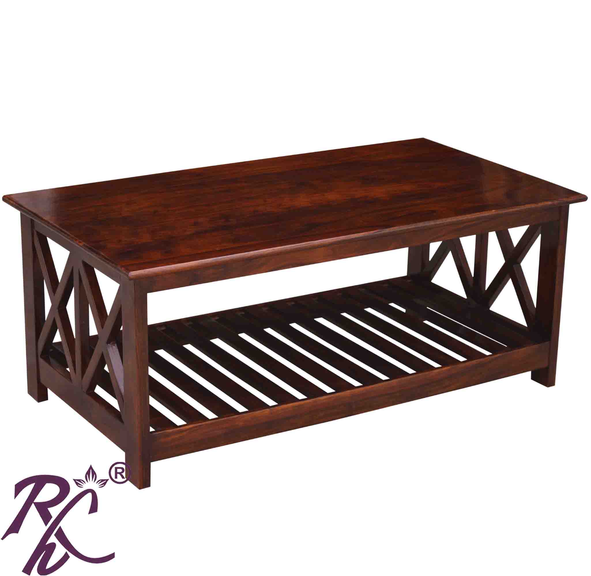 Solid Wood XX Design Center Table - RAJ HANDICRAFT