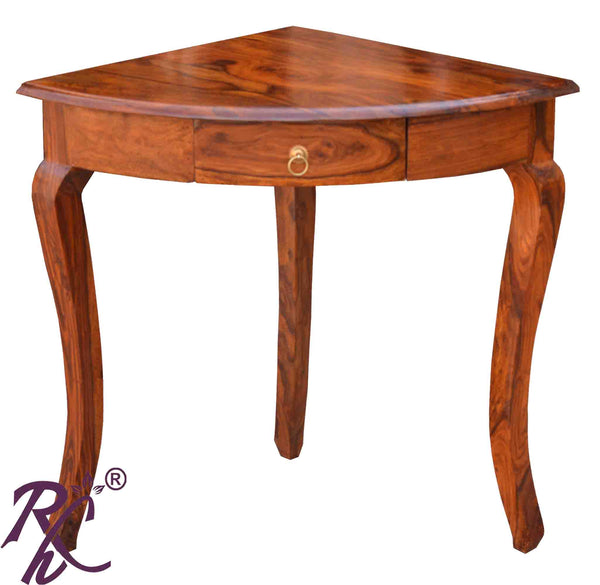 Solid Sheesham Wood Corner Table Large - RAJ HANDICRAFT