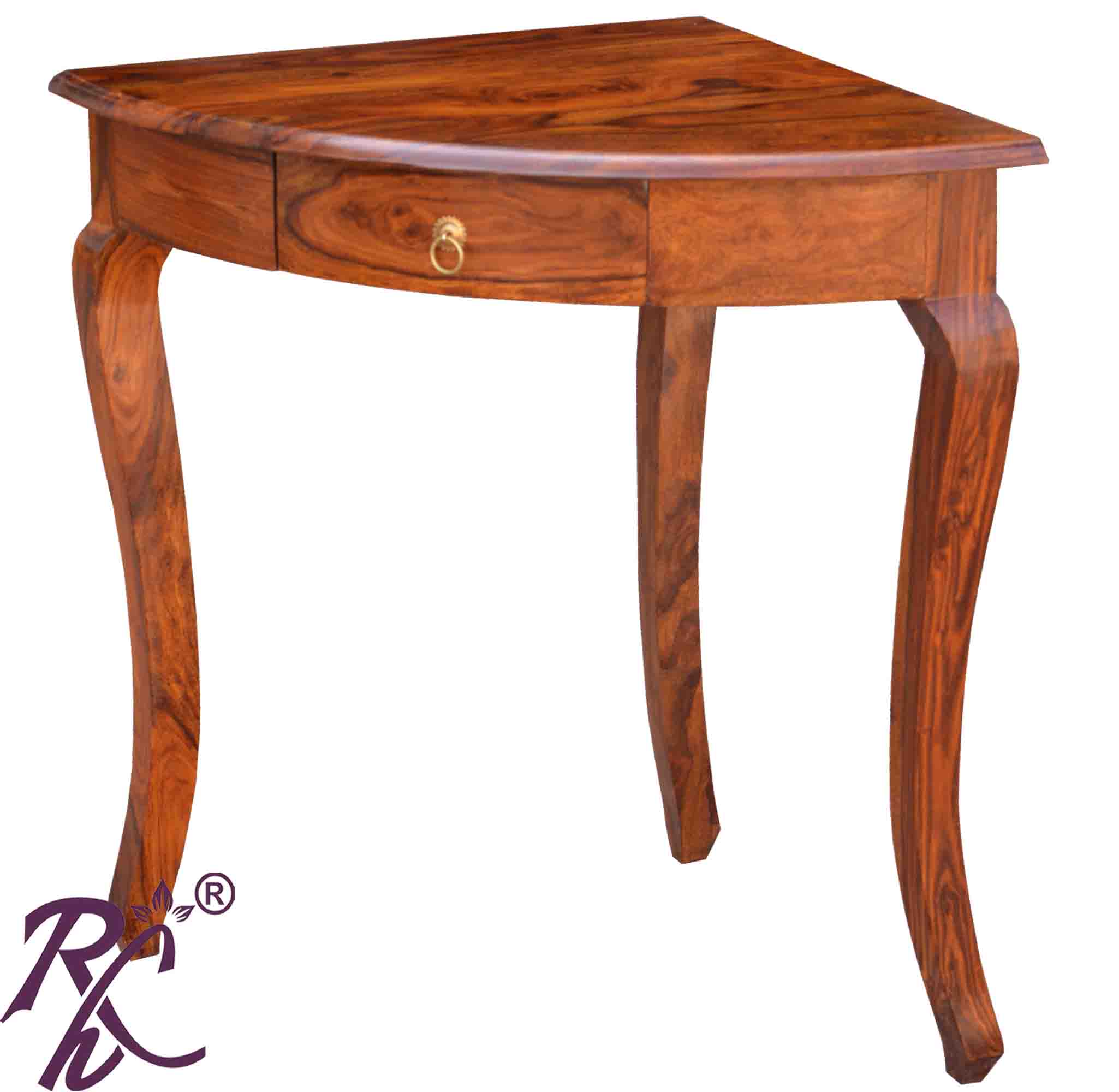 Solid Wood Corner Table Large - RAJ HANDICRAFT