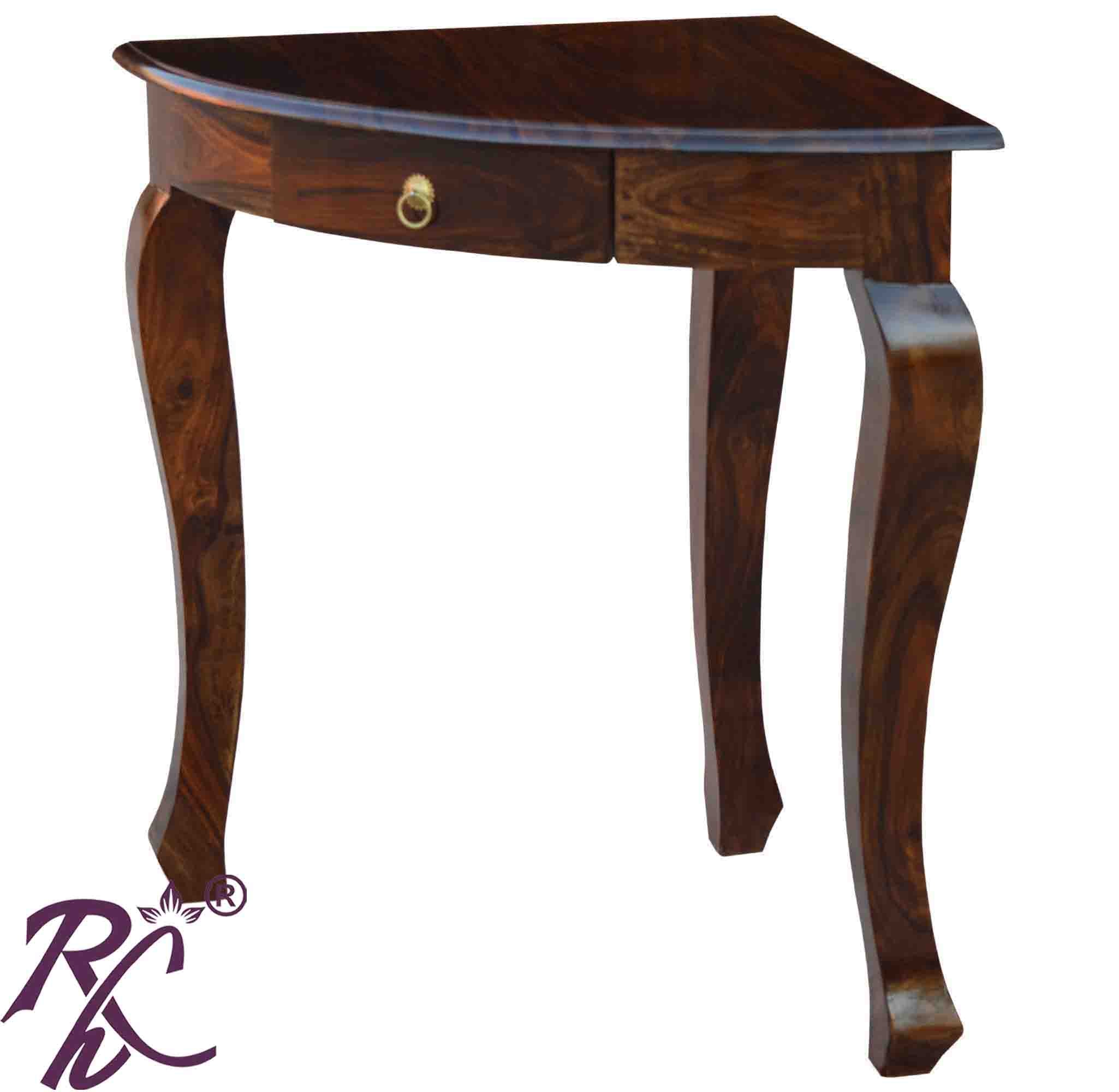 Solid Sheesham Wood Corner Table Large - RAJ HANDICRAFT