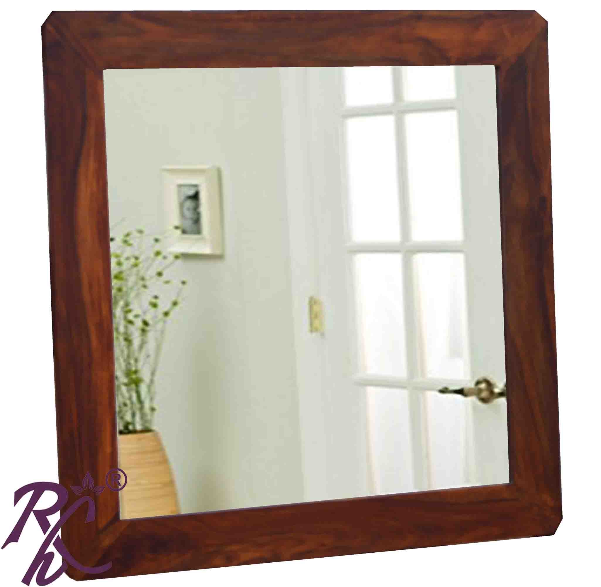 Solid Wood Mirror Frame Square - RAJ HANDICRAFT