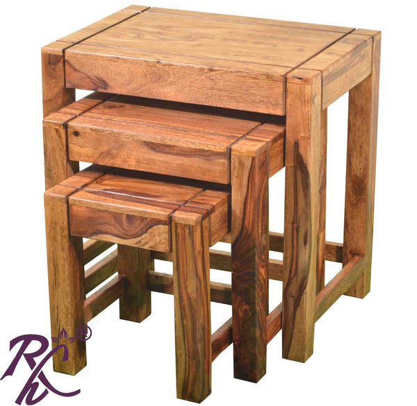 Solid Wood Wooden Group Design Lamp Table | Lamp Side Table | Side End ...