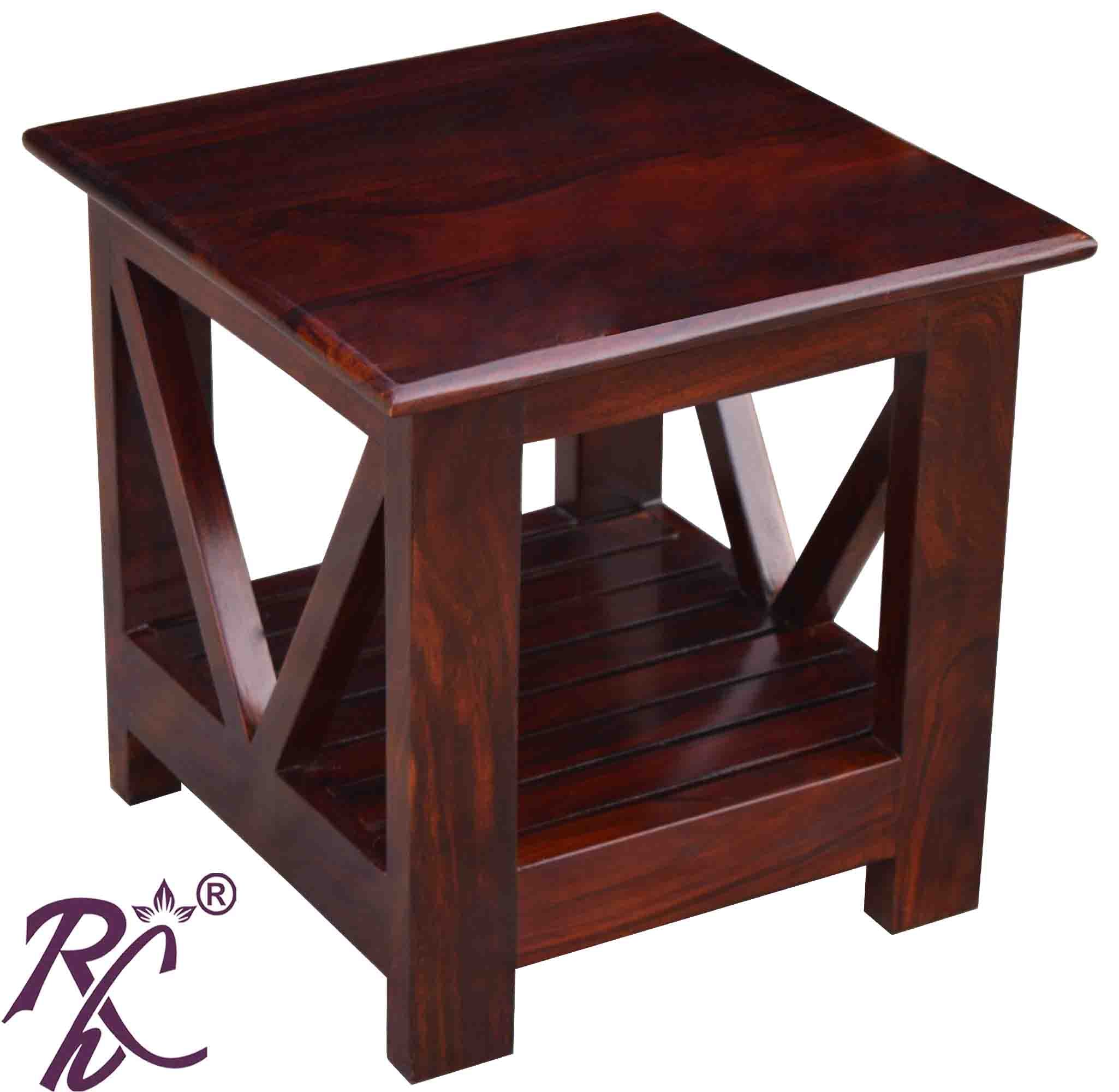 Solid V Design Lamp Table | Lamp Side Table | Side End Table - RAJ ...
