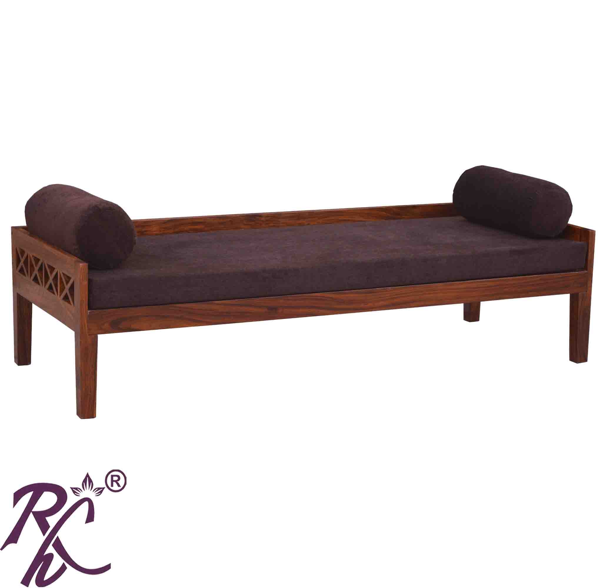 Solid Wood Diwan Sofa Bed Side XX Design - RAJ HANDICRAFT