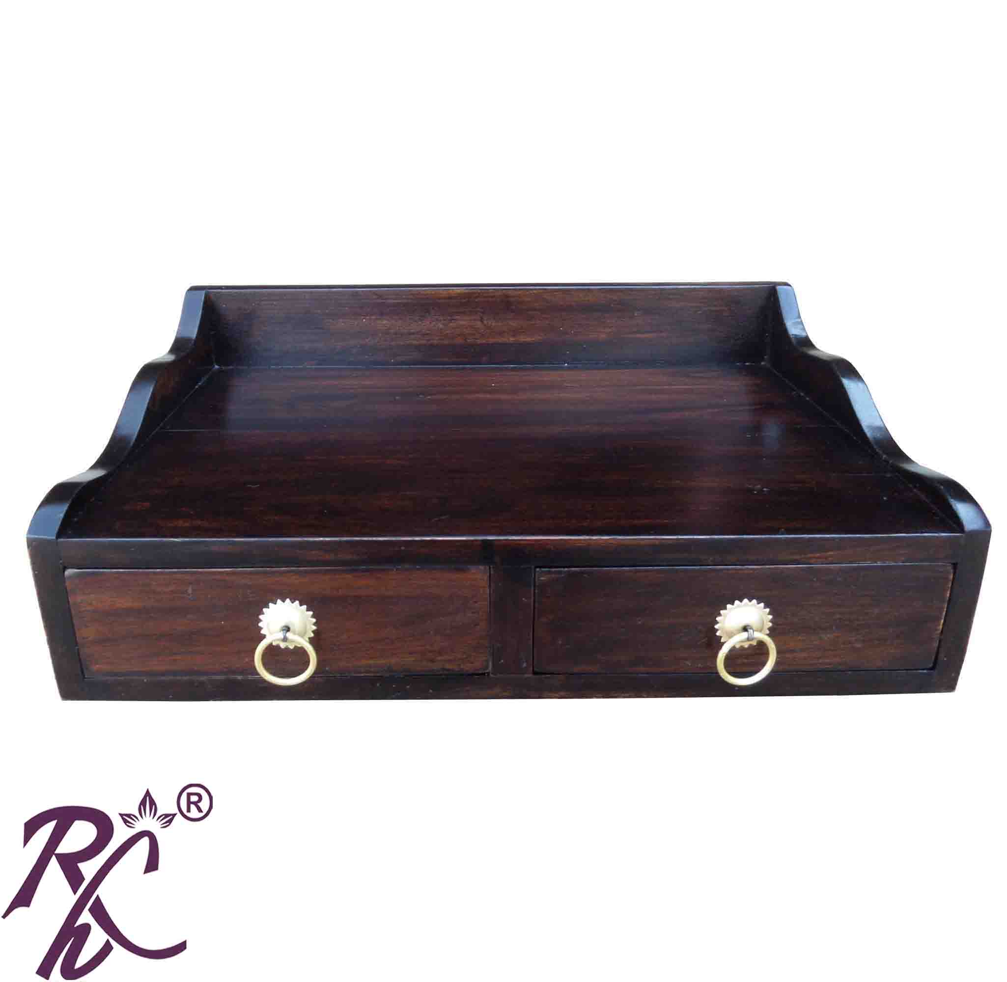 Solid Wood Receiver Wall Stand - RAJ HANDICRAFT