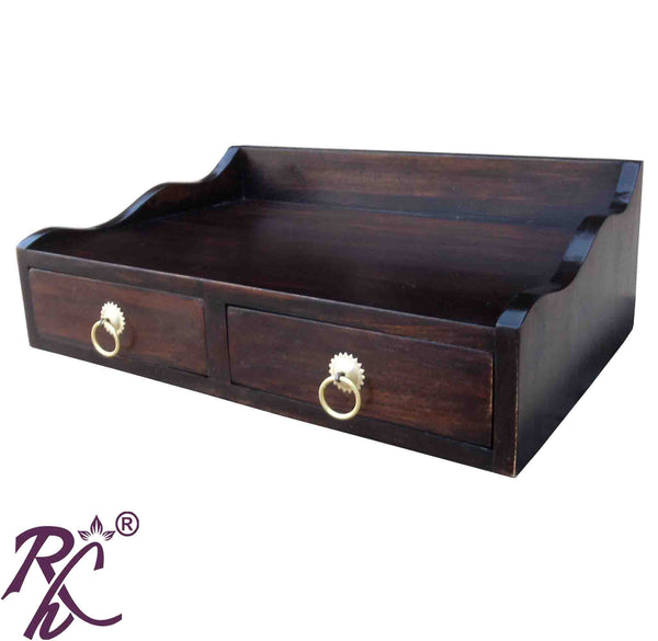 Solid Wood Receiver Wall Stand - RAJ HANDICRAFT