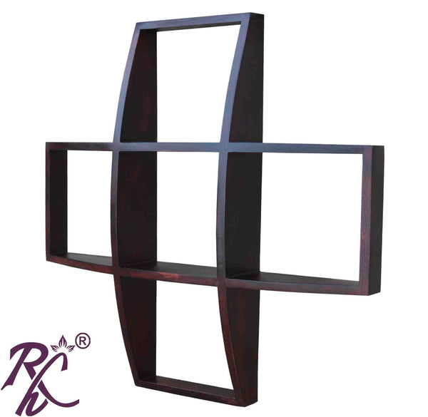 Solid Wood Concave Wall Shelf - RAJ HANDICRAFT