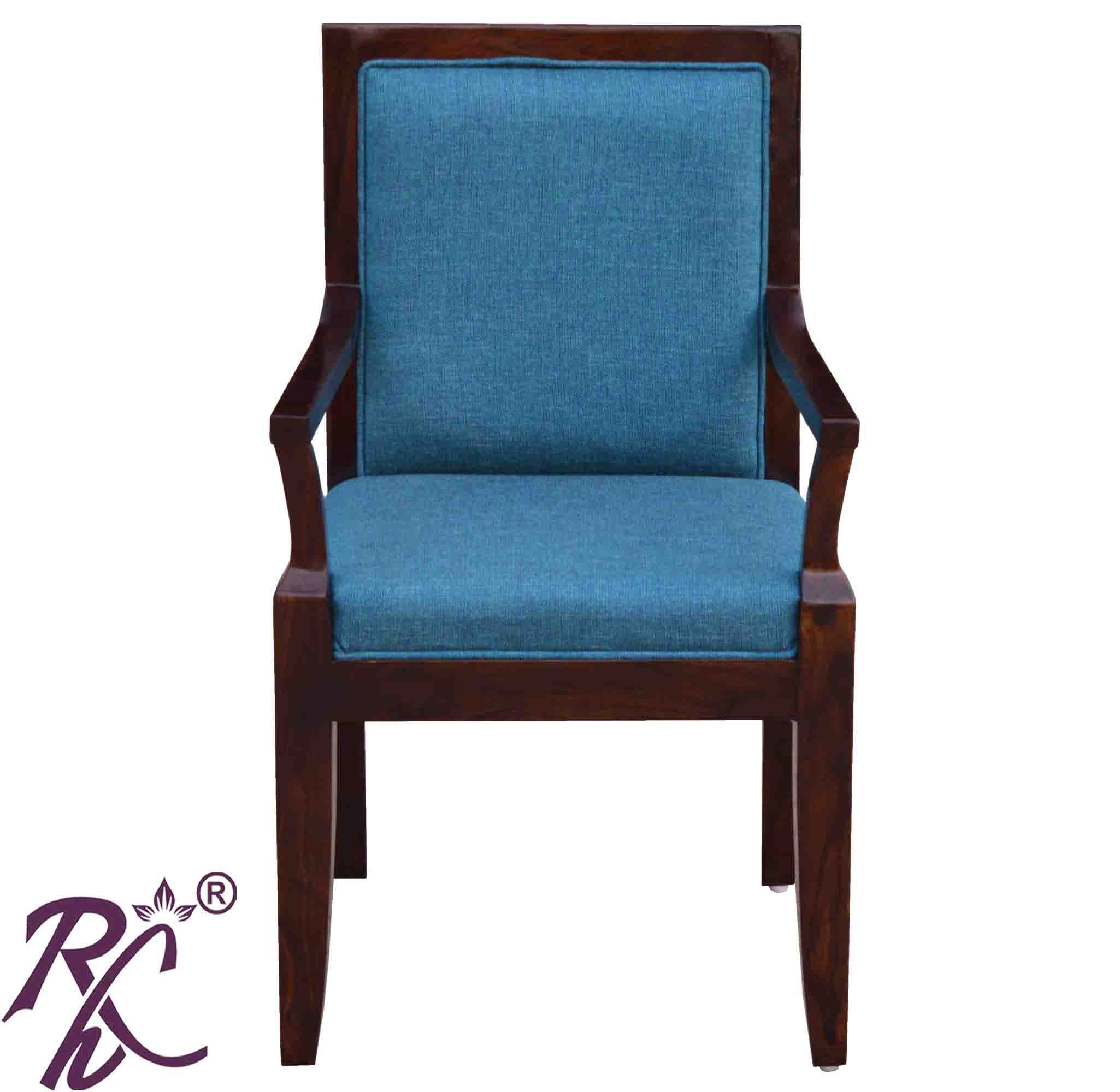 Solid Wood Royal Cushioned Arm Chair - RAJ HANDICRAFT