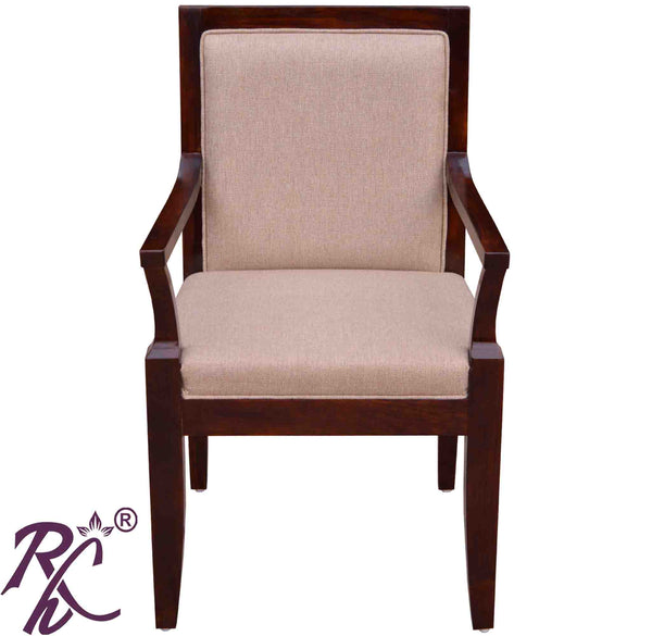 Solid Wood Royal Cushioned Arm Chair - RAJ HANDICRAFT