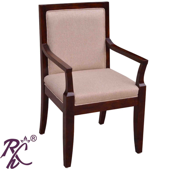 Solid Wood Royal Cushioned Arm Chair - RAJ HANDICRAFT