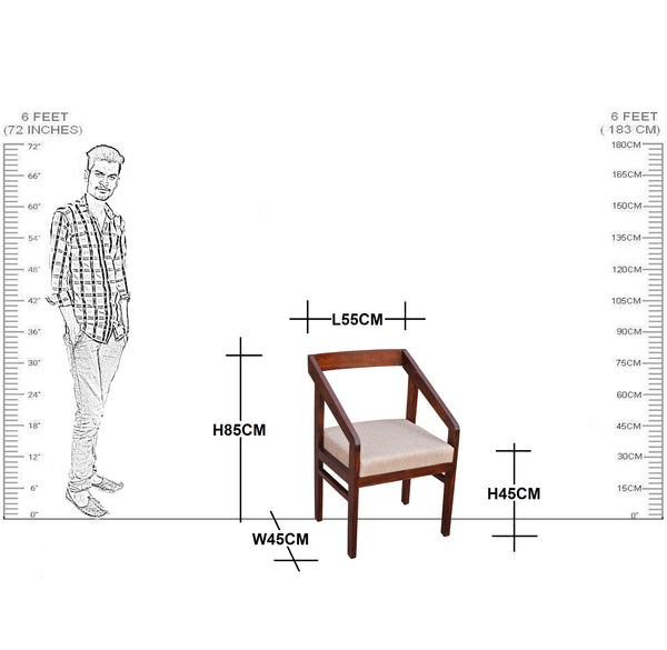 Solid Wood Arm Chair - RAJ HANDICRAFT