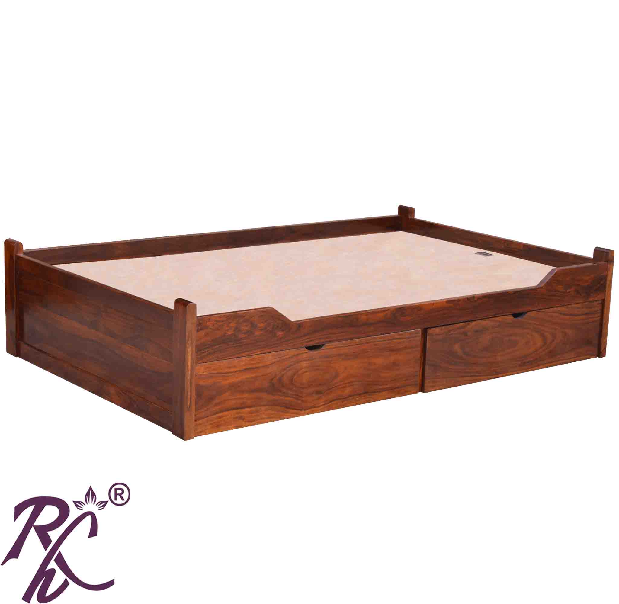 Solid Wood Diwan Bed With Storage - RAJ HANDICRAFT