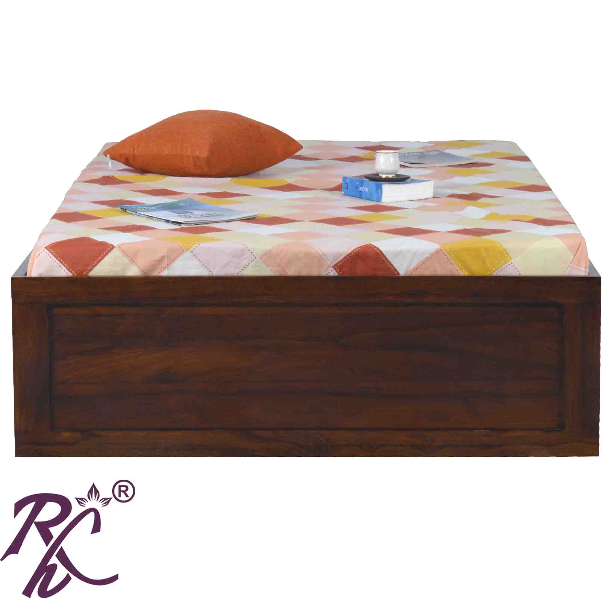 Solid Wood Diwan Bed - RAJ HANDICRAFT