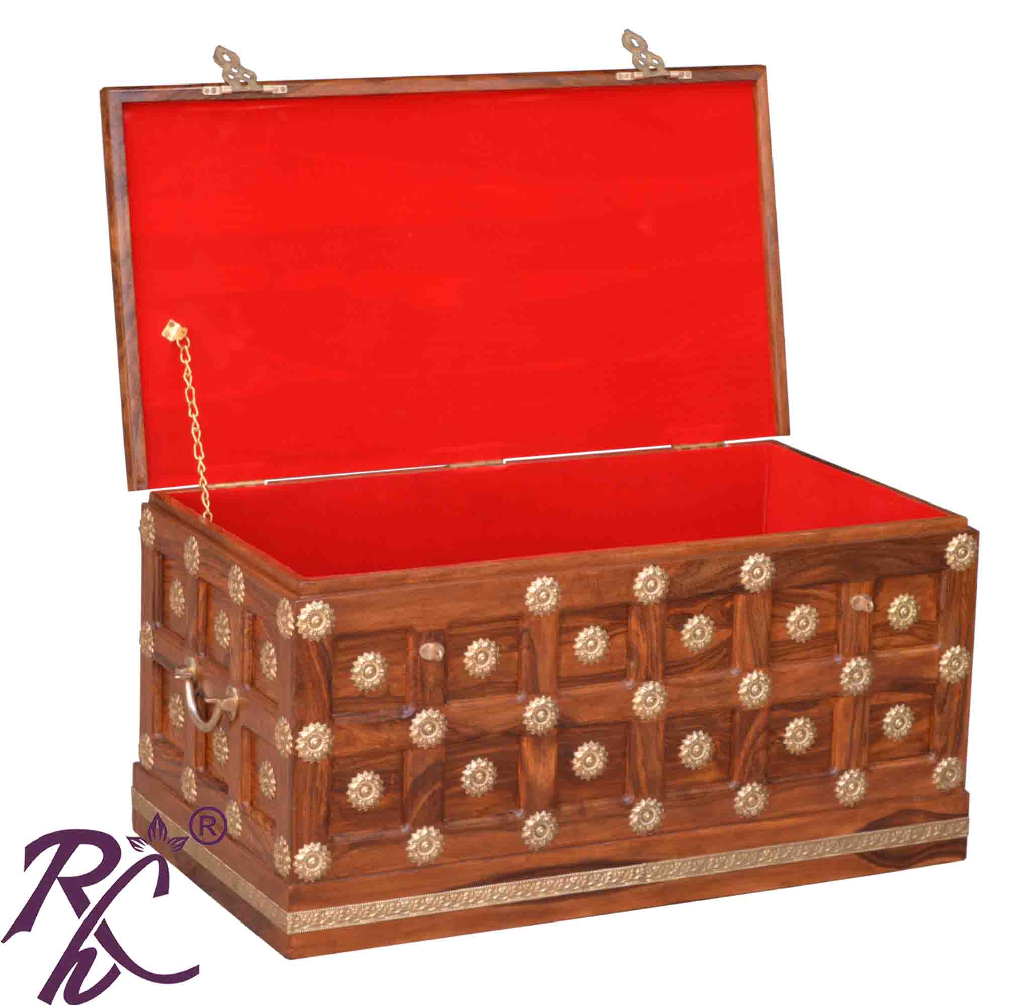 Solid Wood Trunk - RAJ HANDICRAFT