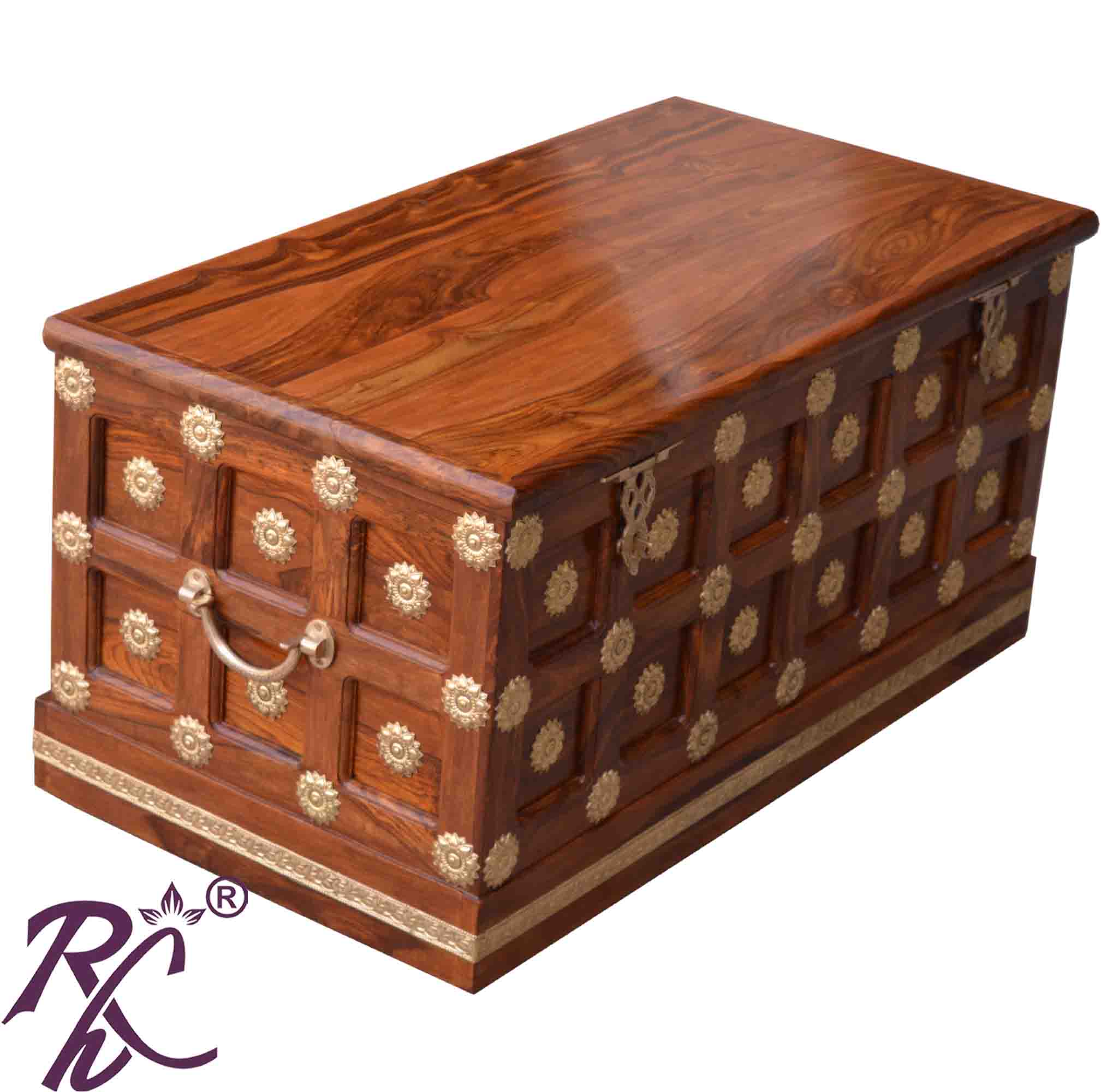 Solid Wood Trunk - RAJ HANDICRAFT