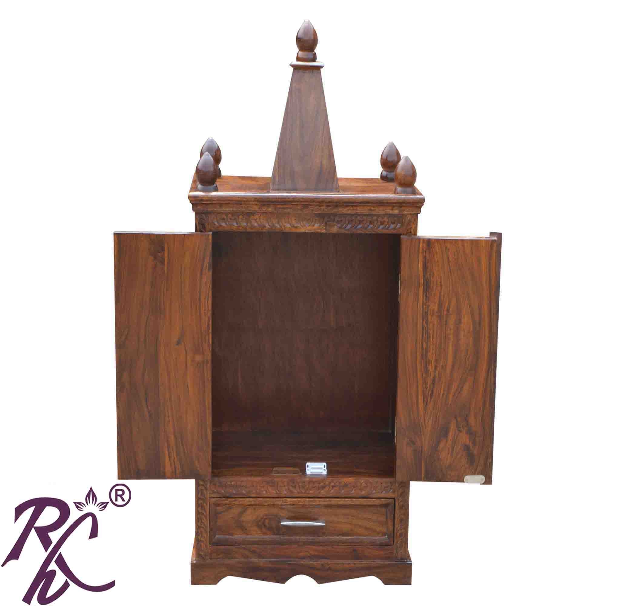 Solid Wood Brass Bakhra Temple - RAJ HANDICRAFT